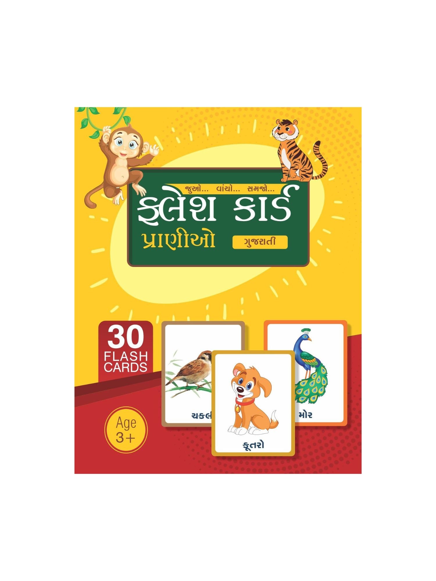 Gujarati Alphabet/animal Flash Cards: Learn to Read and Speak Gujarati ...