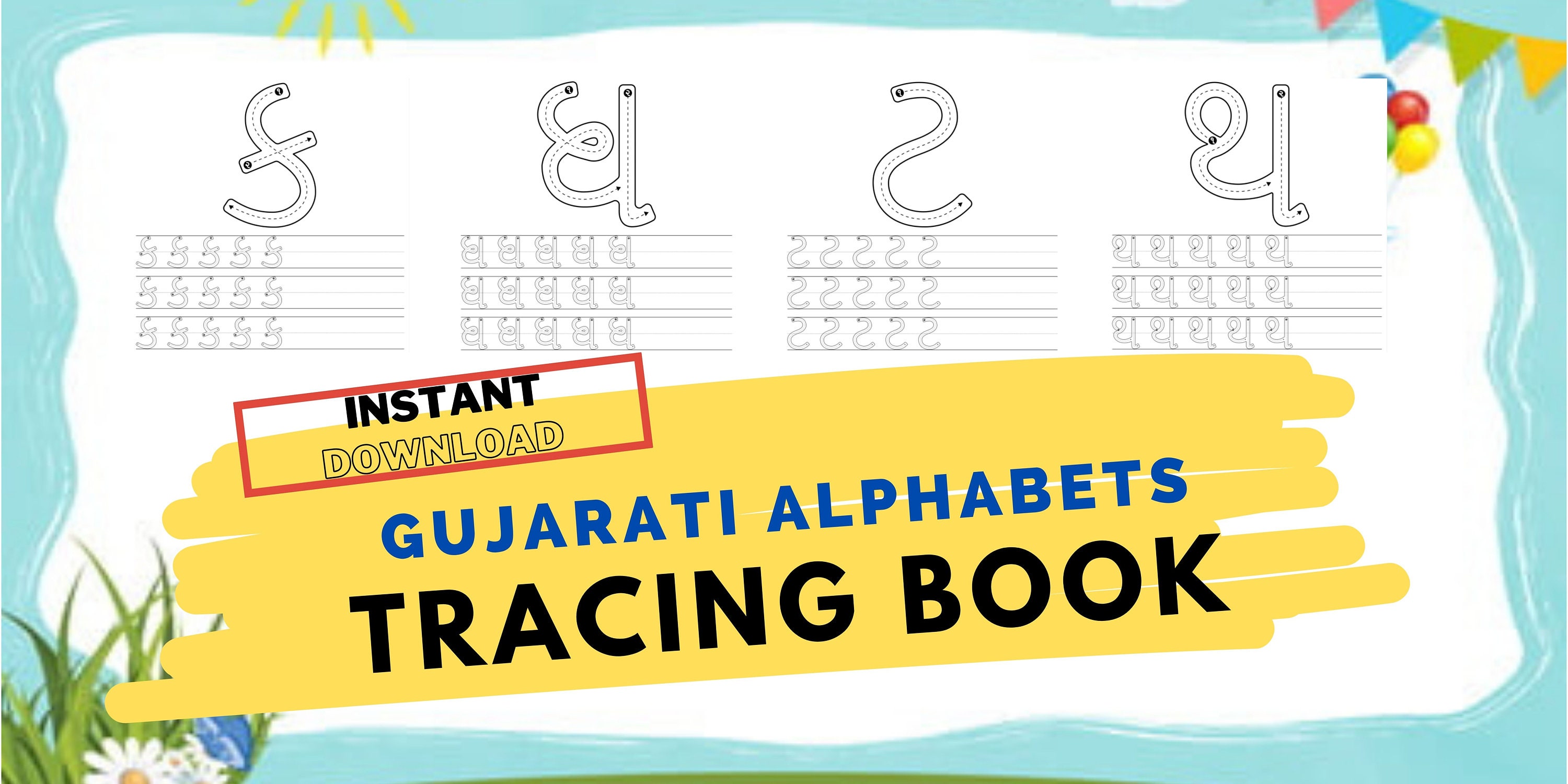 Gujarati Alphabet Tracing: Learn to Write and Speak Gujarati Language ...