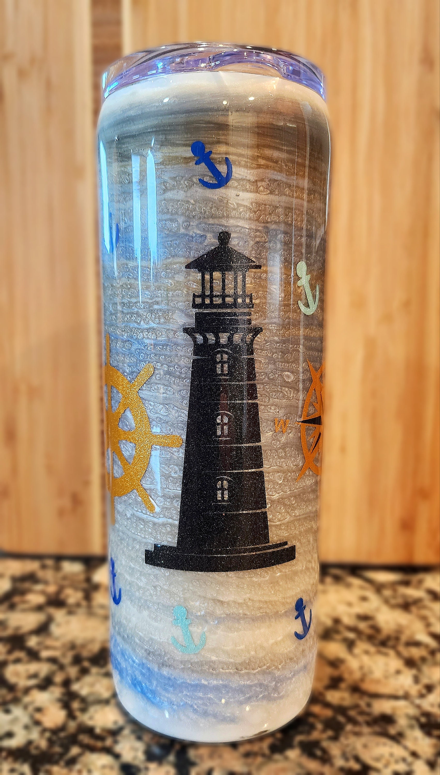 Nautical Epoxy Tumbler - Etsy