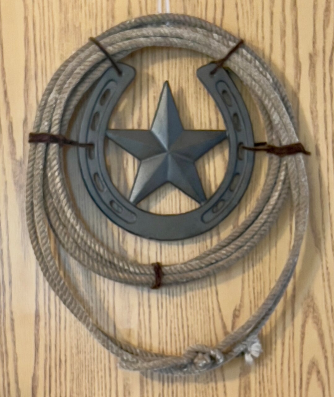 Farmhouse Lasso Barn Rope Wreath. Ranch Rope Wreath, Barn Rope Wreath ...