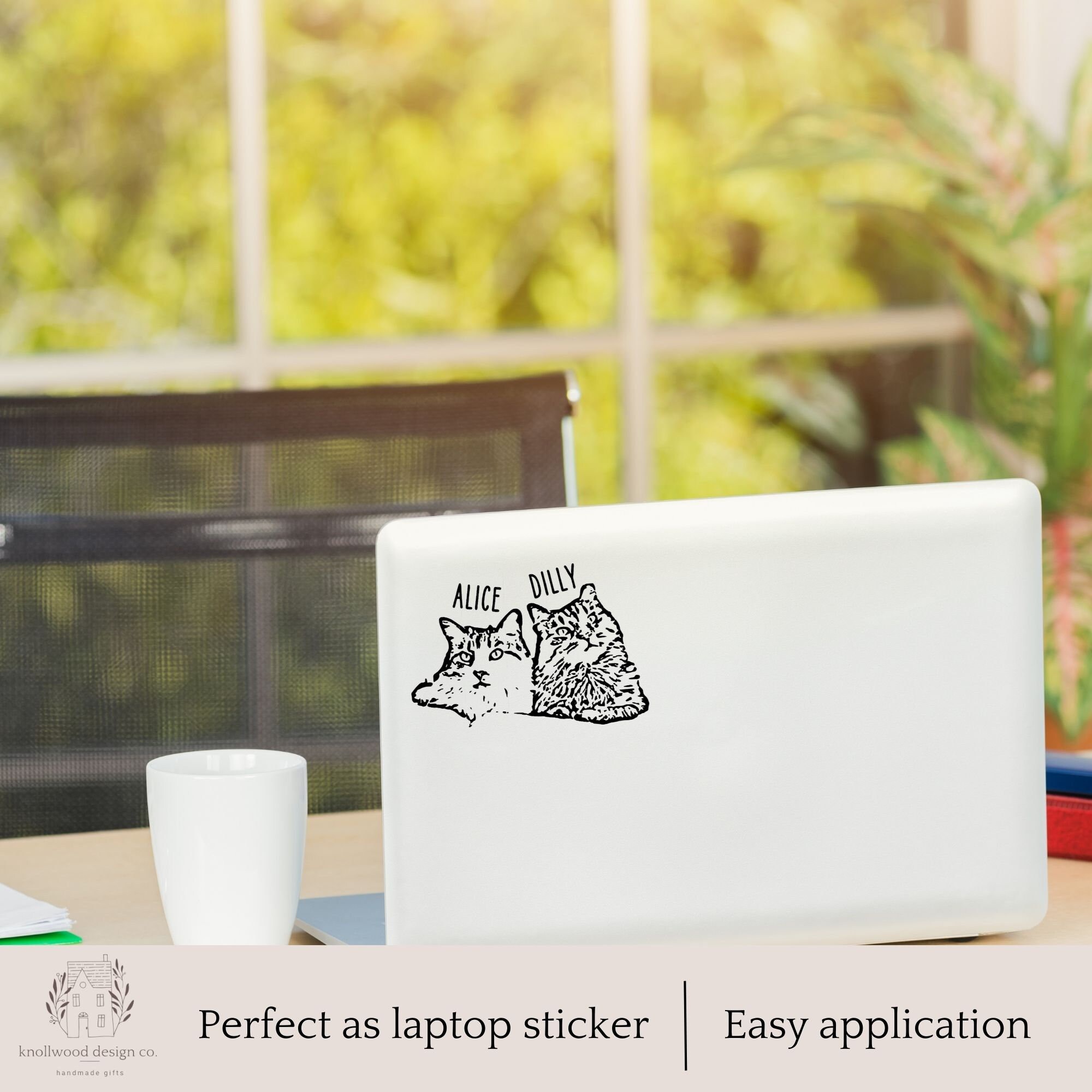 Custom Pet Sticker Vinyl Decal, Personalized Animal Sticker Photo, Pet ...
