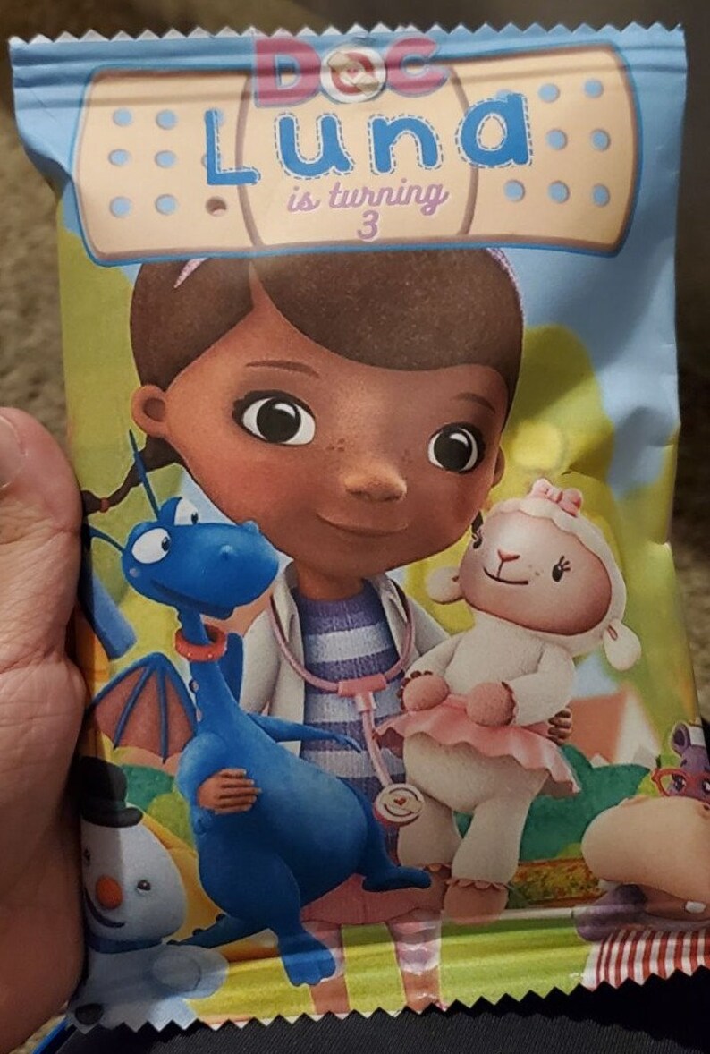 Doc Mcstuffins Chip Bag Design - Etsy