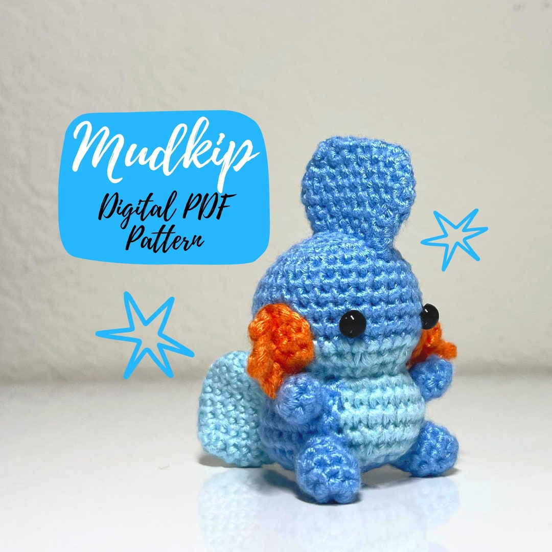 Mudkip Pokemon Chibi Amigurumi Crochet Pattern - Etsy