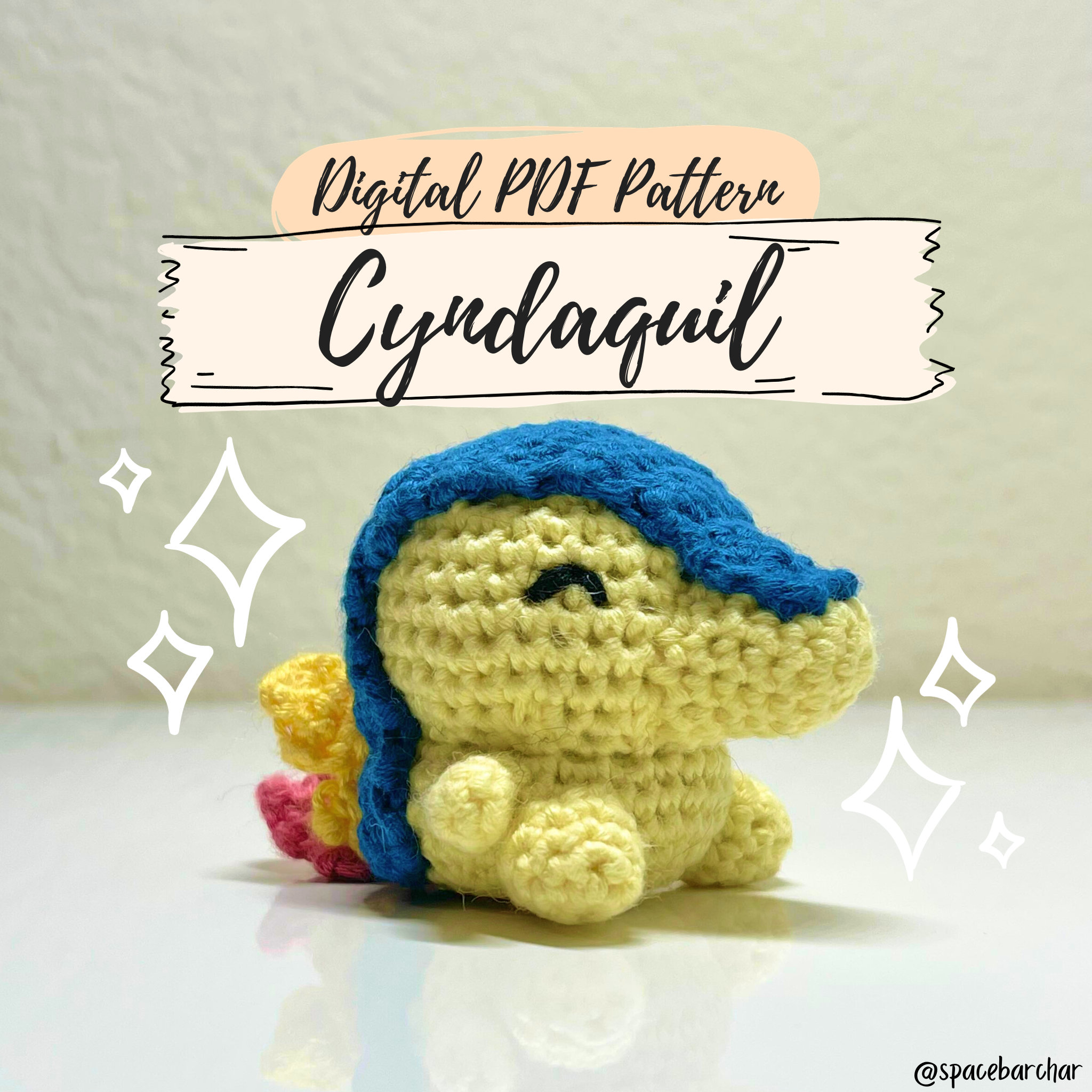 Cyndaquil Pokemon Chibi - Amigurumi Crochet Pattern - Etsy