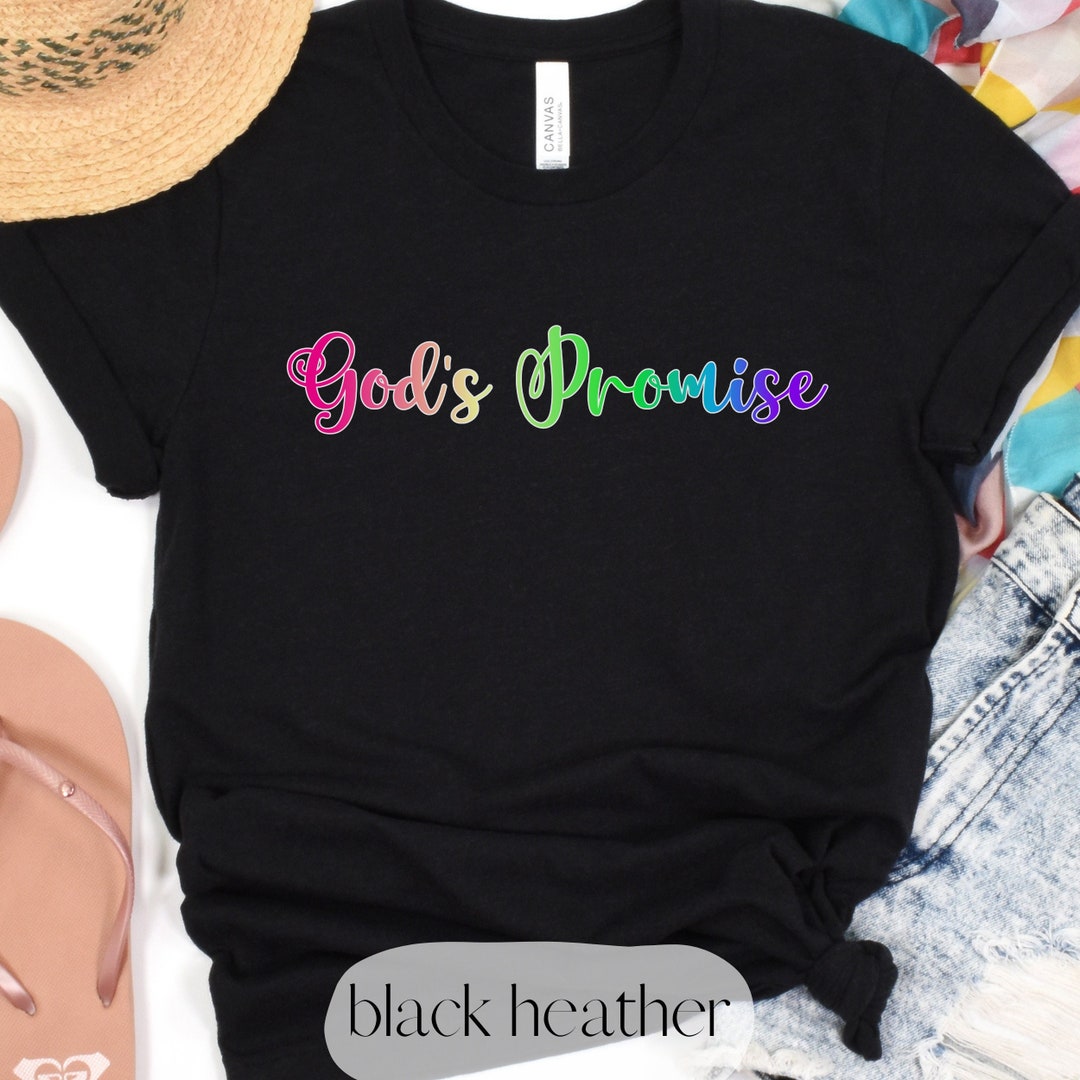 Christian Rainbow Shirt, God's Promise, Rainbow Covenant Genesis 9:13 ...