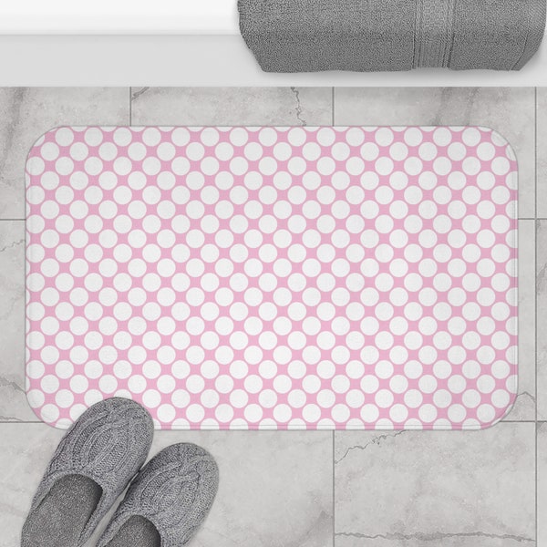 Polka Dot Bath Mat - Etsy