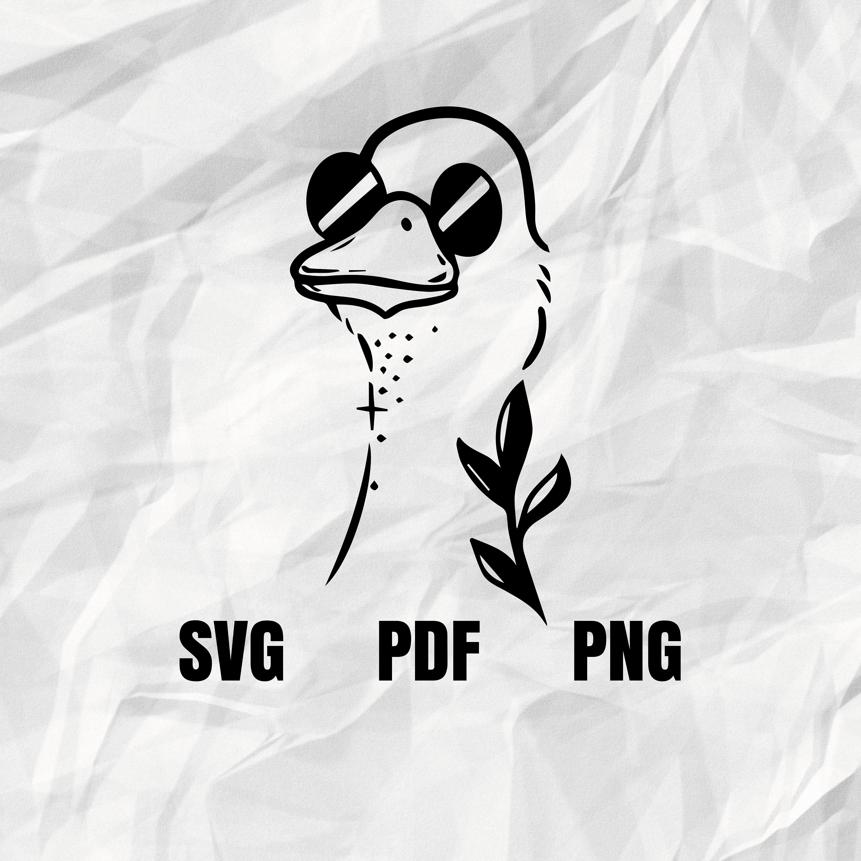 Duck With Sunglasses Svg, Duck Svg, Duck With Glasses Svg, Funny Duck ...