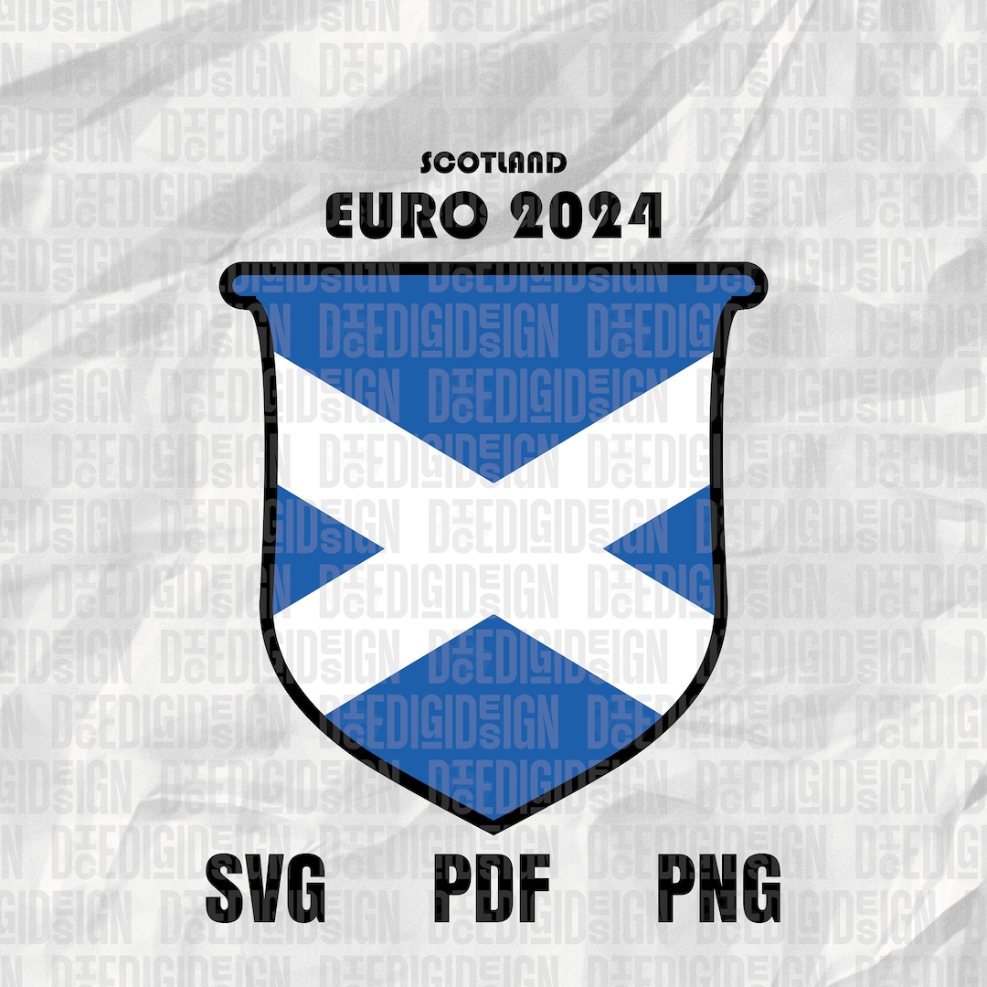 Euro 2024 Scotland Flag SVG for Cricut, Soccer & Football Fans, Perfect ...