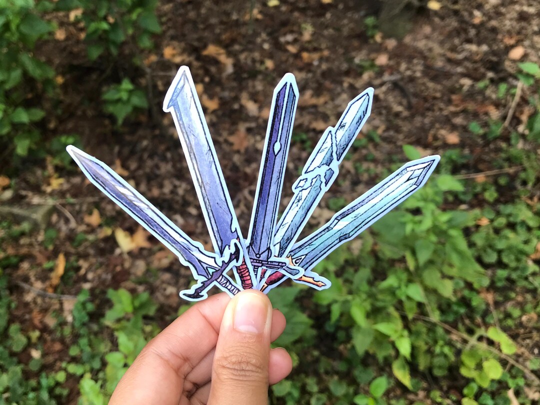 Five of Swords Vinyl Stickers - Etsy
