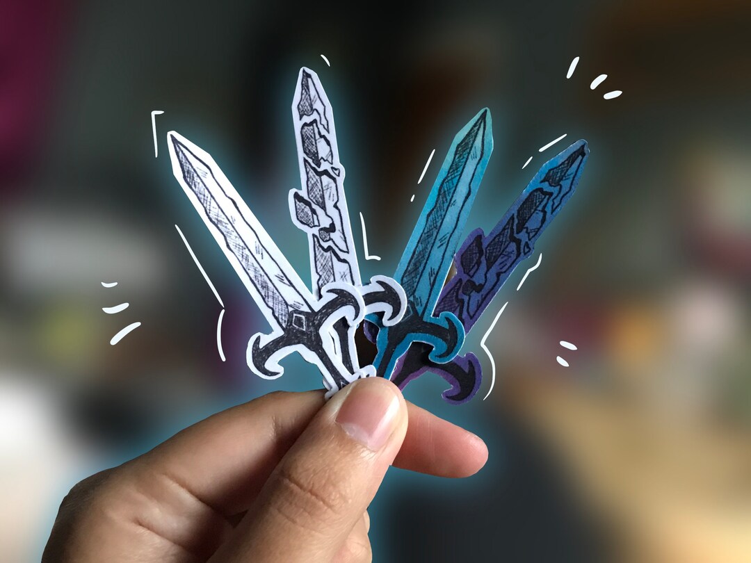 Sword Stickers Fantasy Dnd - Etsy
