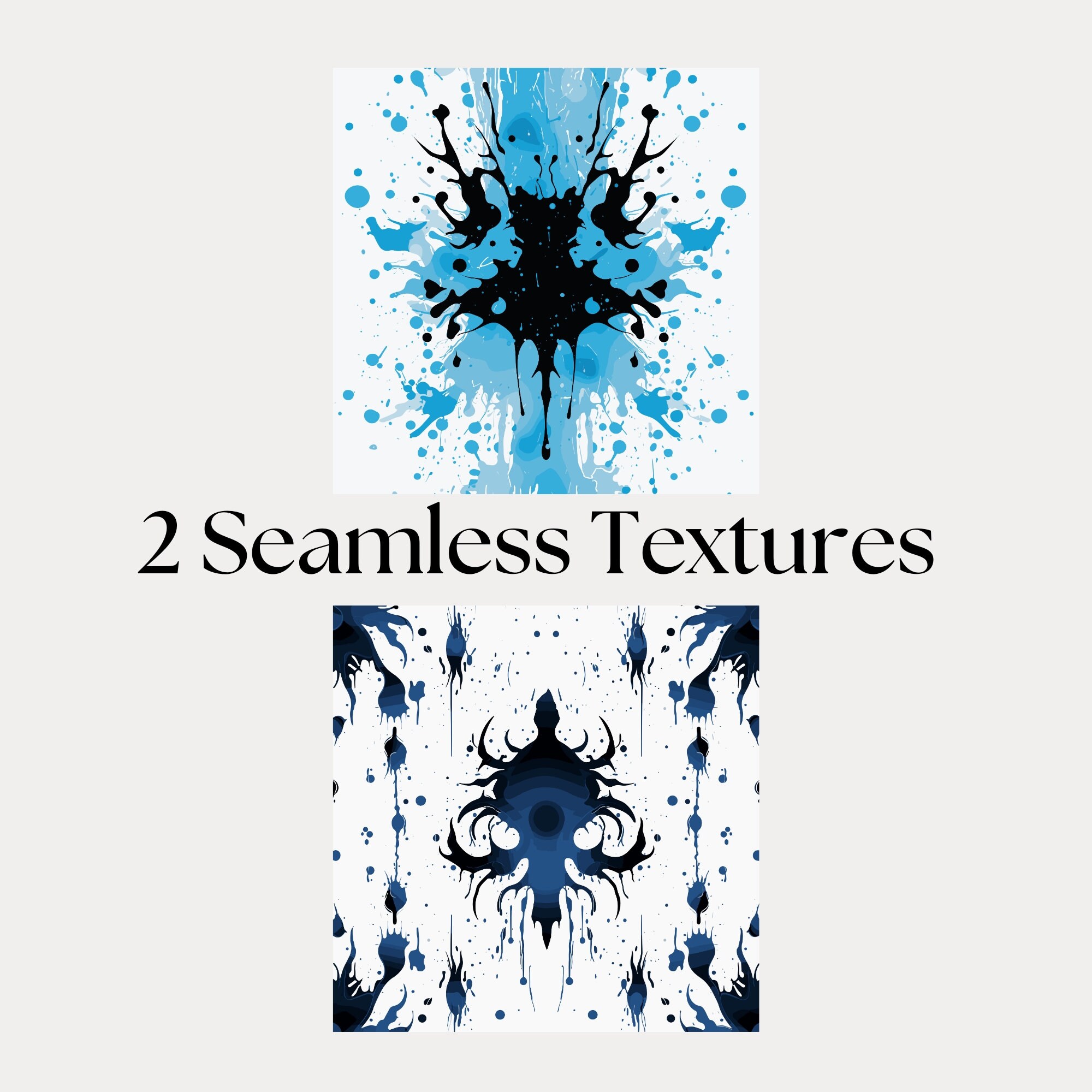 Abstract Ink Blot Seamless Textures for Backgrounds - Commercial Use ...