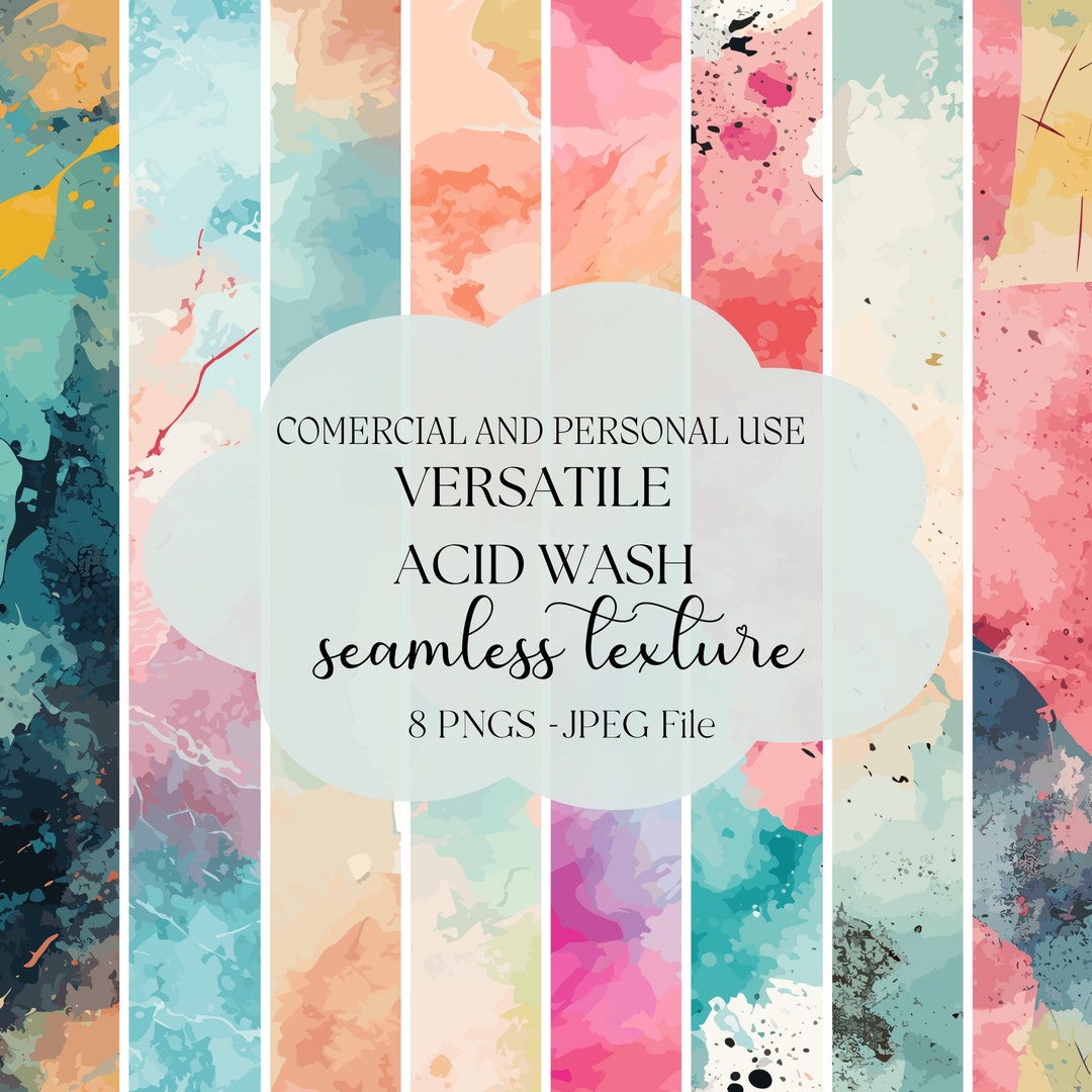 Versatile Acid Wash Seamless Textures for Digital Creations, Commercial ...