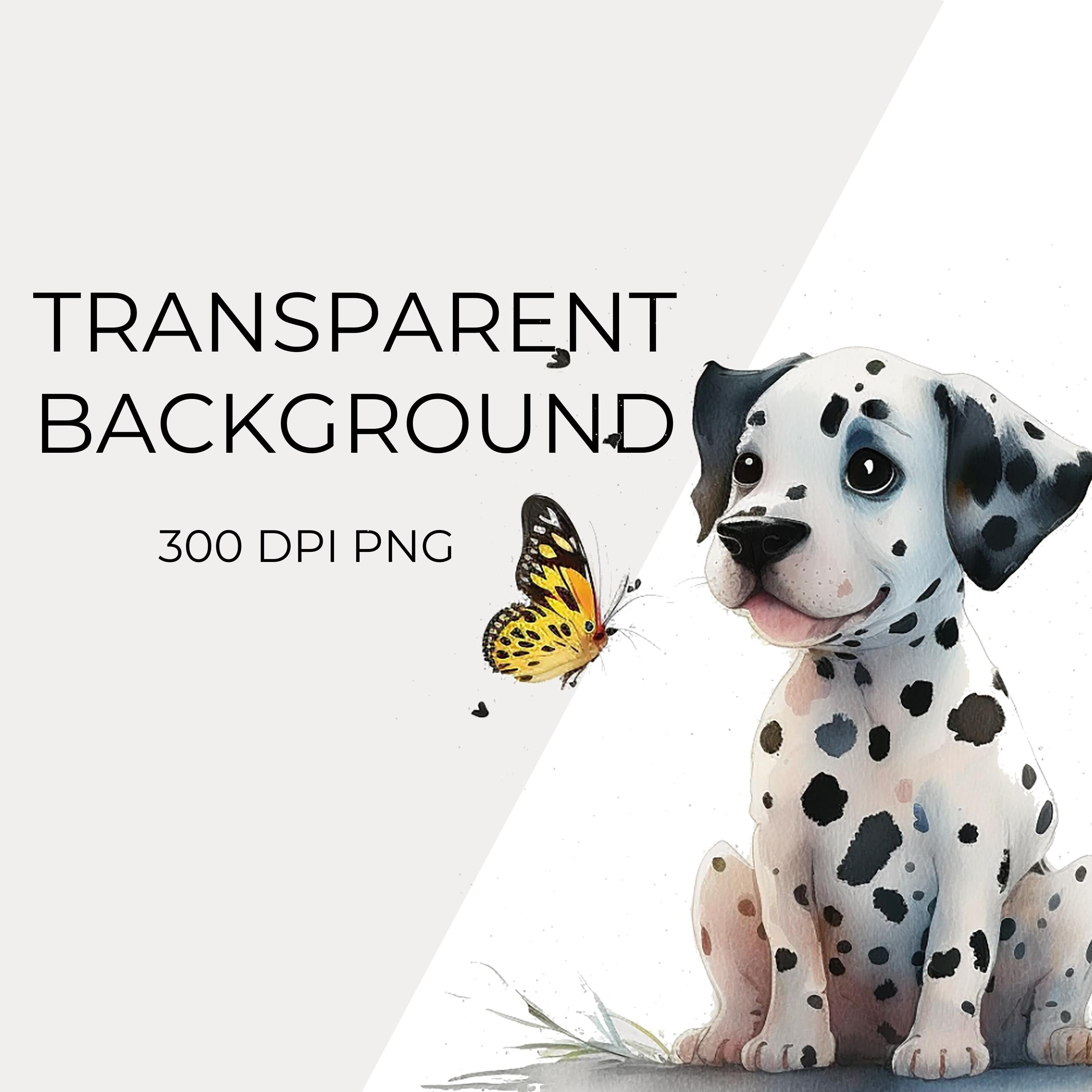 Dalmatian Clipart, Watercolor Dog PNG, Cute Dog Clipart, Nursery ...