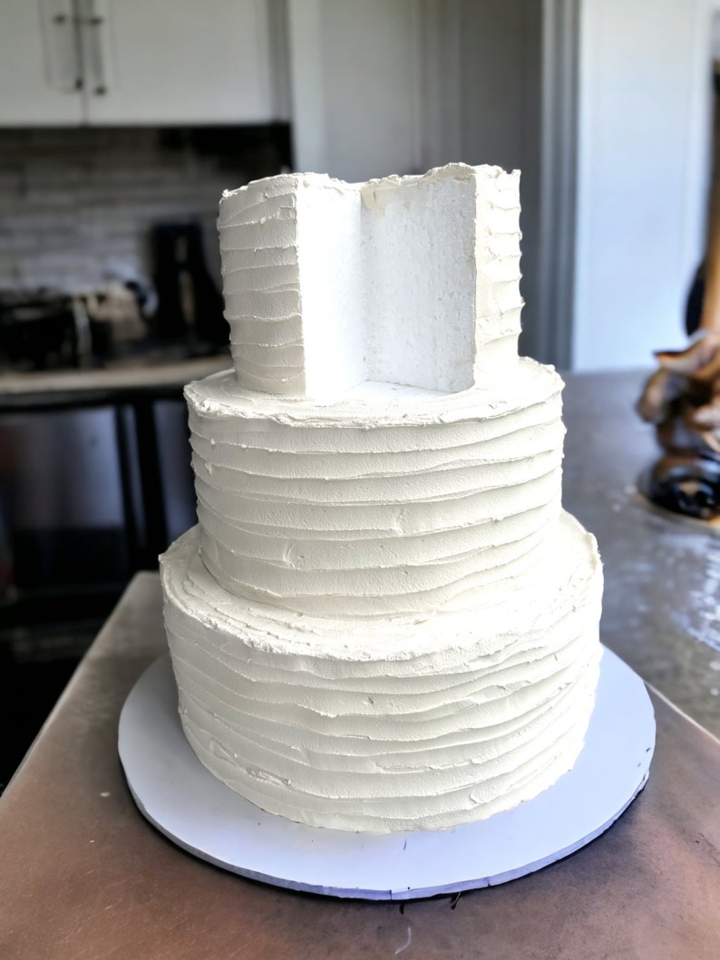 Fake Wedding Cake SLICE MISSING. - Etsy