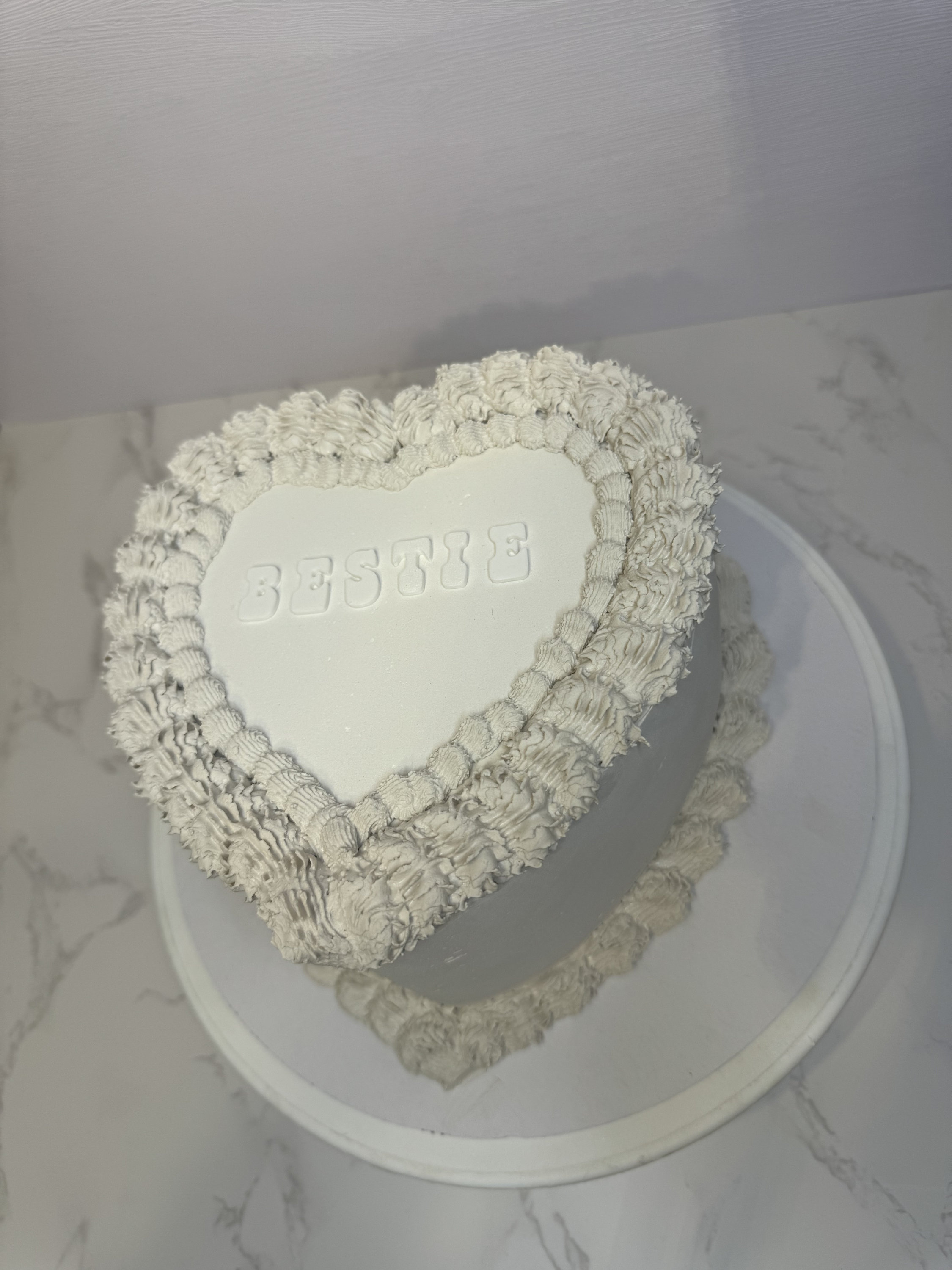 Personalised Vintage Heart Cake/fake Cake/personalised Cake / Custom ...