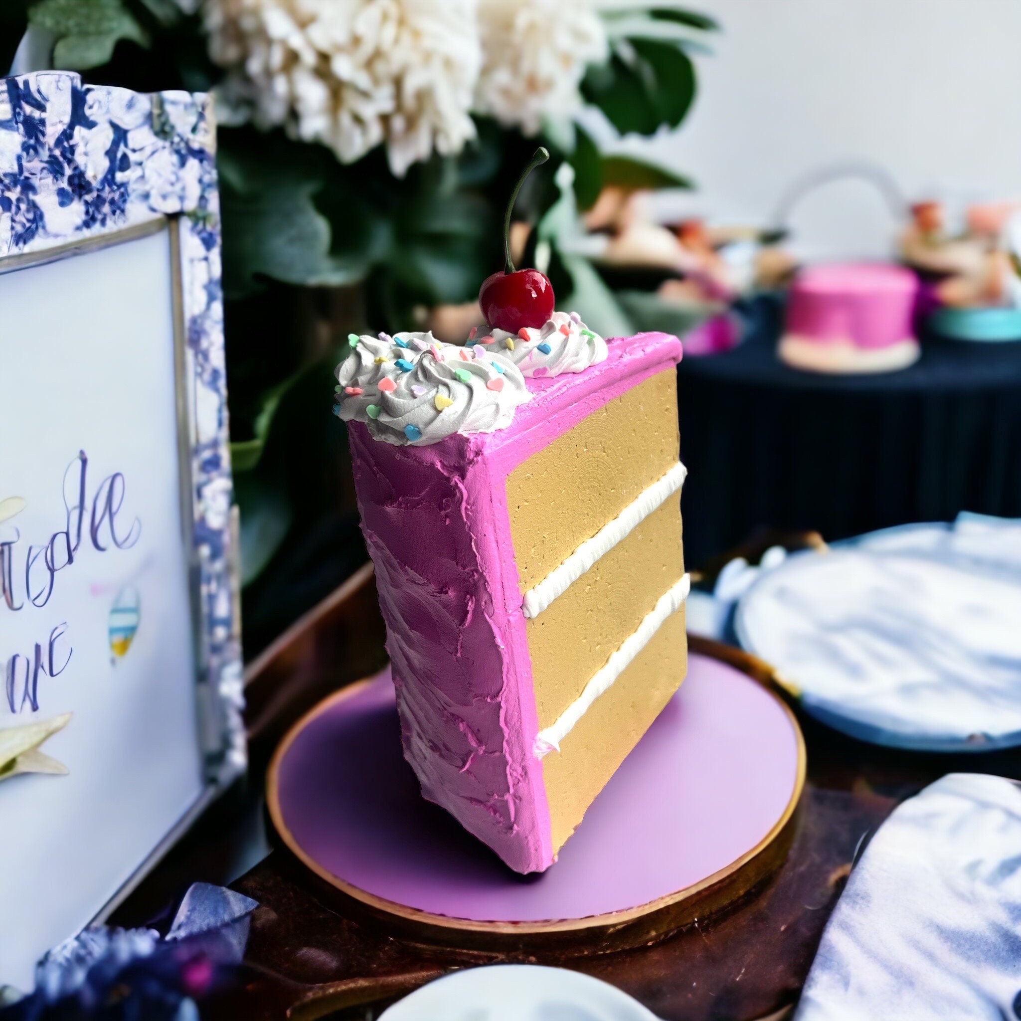 Fake Cake Slice/ Faux Cake Slice/ Cake Dummy/ Dummy Cake Slice - Etsy