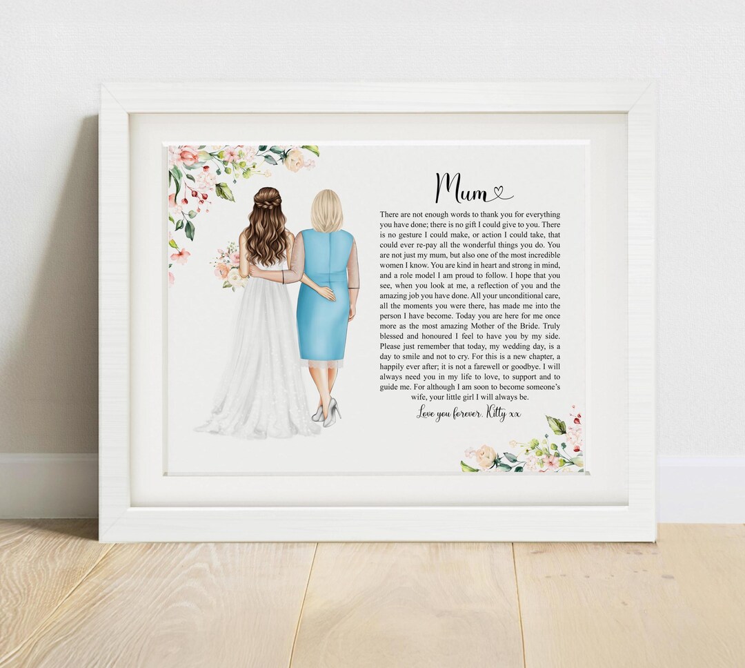Mother of the Bride Print - Mother of the Bride Poem - Mother of the ...