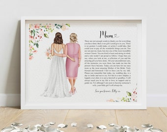 Mother of the Bride Print Mother of the Bride Poem Mother of the Bride ...