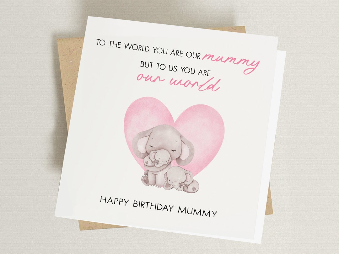 To Our Mummy Birthday Card - Card for Mummy From Babies, Greeting Card ...