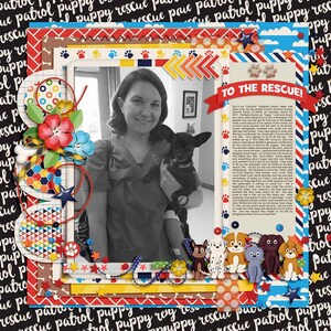 Rescue Pups Digital Scrapbooking Kit - Etsy