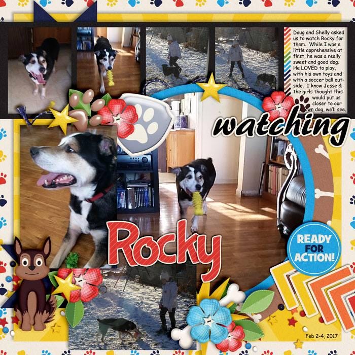 Rescue Pups Digital Scrapbooking Kit - Etsy