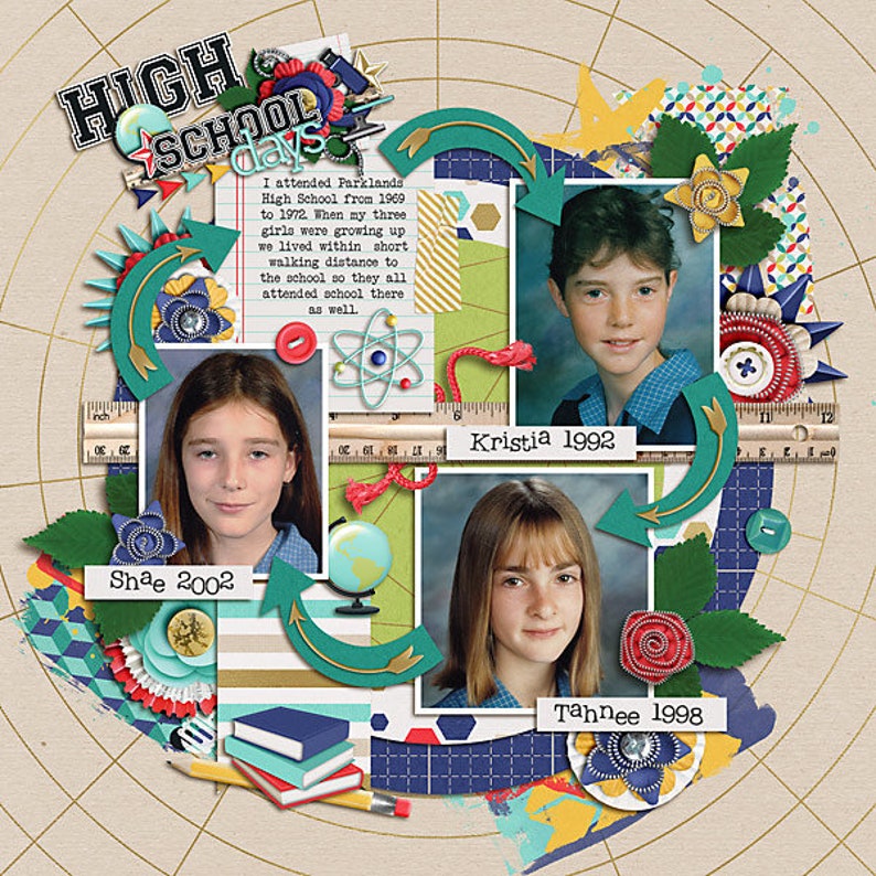 Brainiac Digital Scrapbooking Kit - Etsy