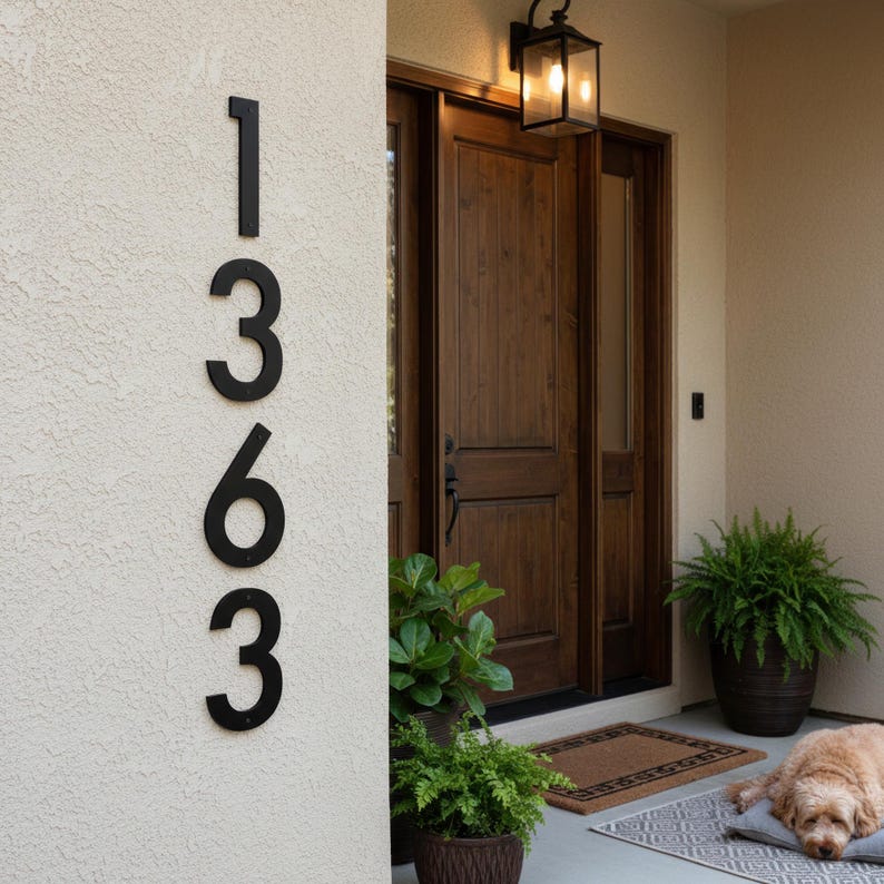 Extra Large Metal House Numbers – Modern Address Numbers for Home - Etsy
