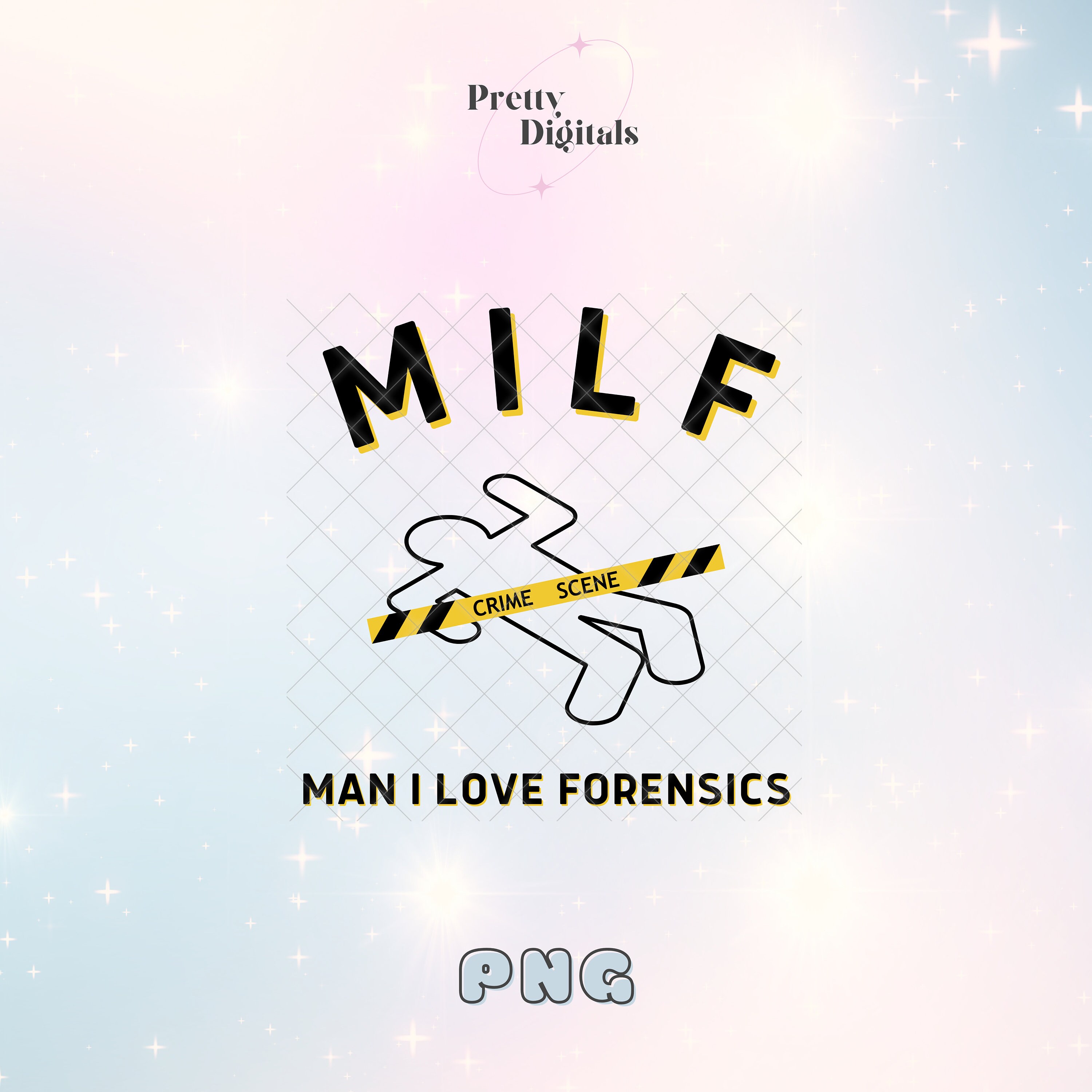 MILF PNG Man I Love Forensics Chalk Outline PNG Forensics - Etsy
