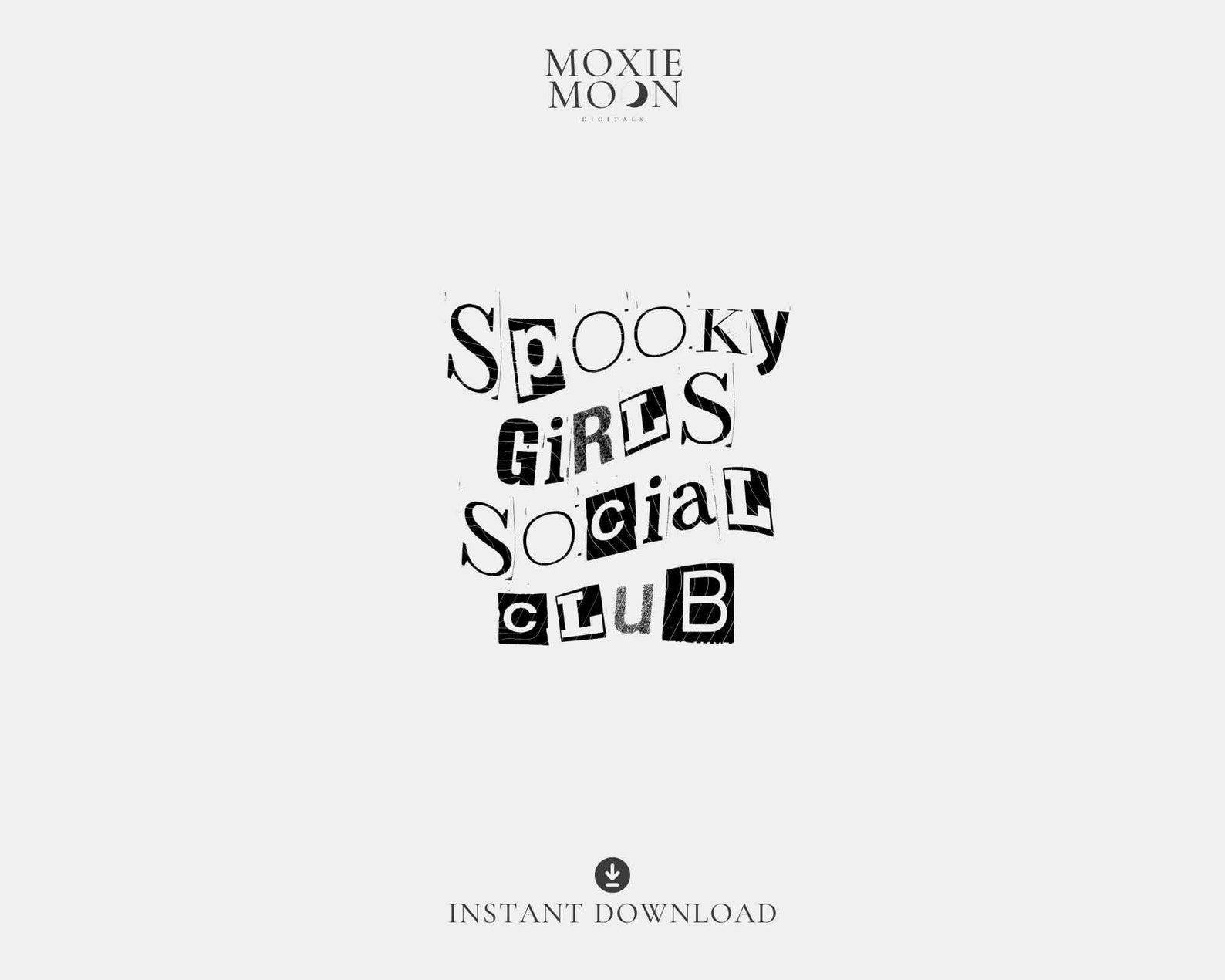 Spooky Girls Social Club PNG: Goth Print File (instant Download) - Etsy