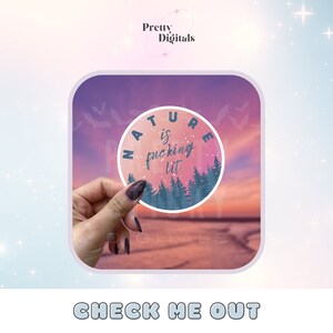 Nature is Lit PNG, Mother Nature Png, Nature Lover Png, Save the Earth ...