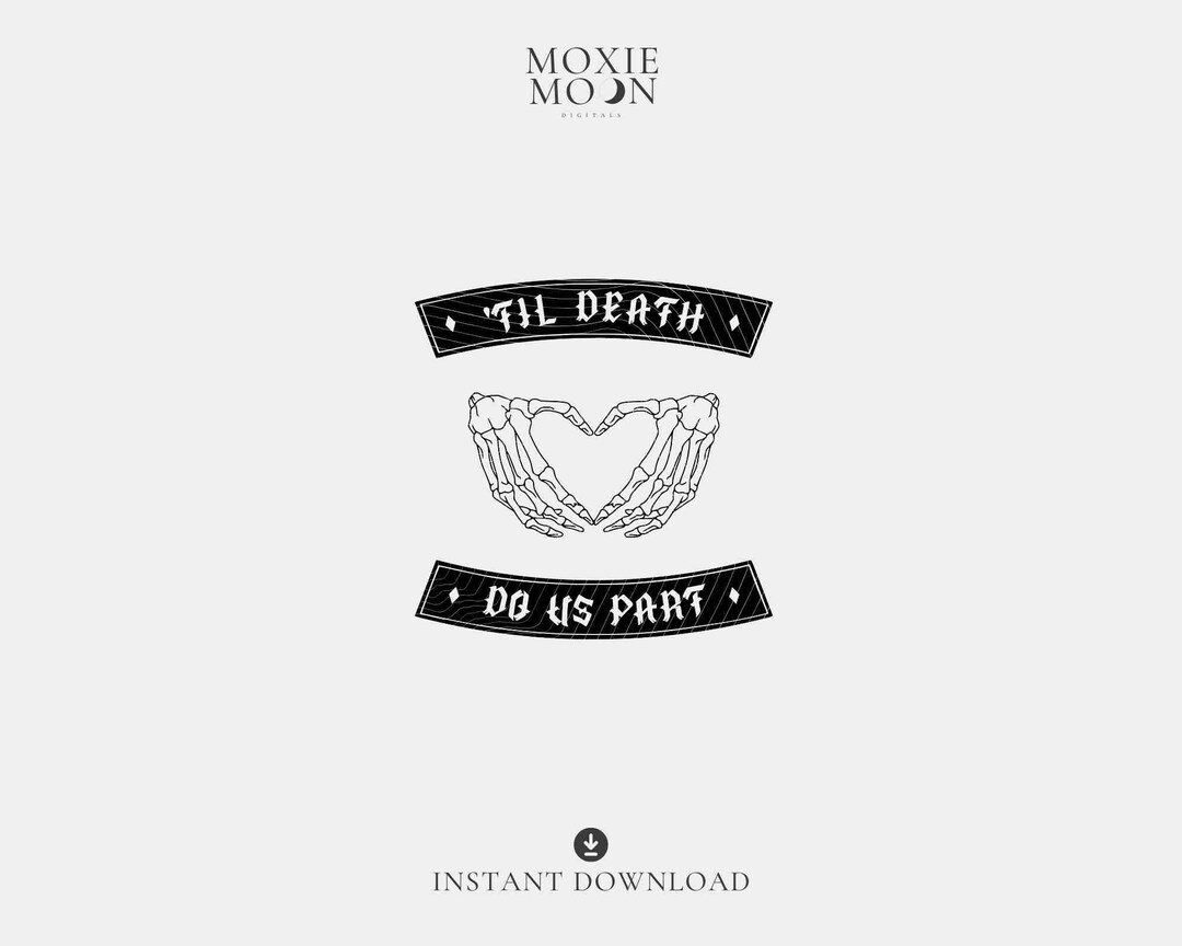 Til Death Do Us Part SVG, Bride or Die Bachelorette, Halloween ...