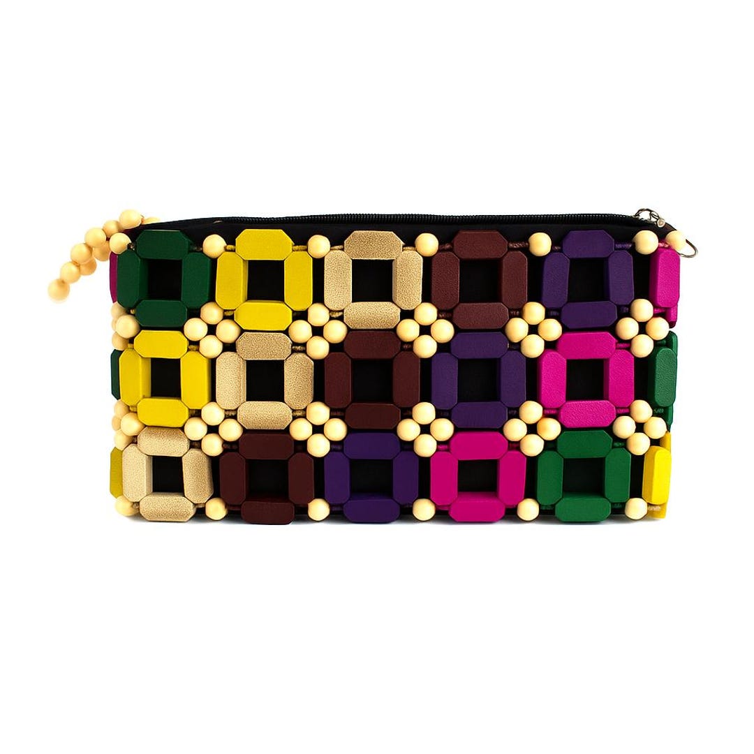 Handmade Kenyan Wood & Bead Wallet | Authentic Handmade African ...