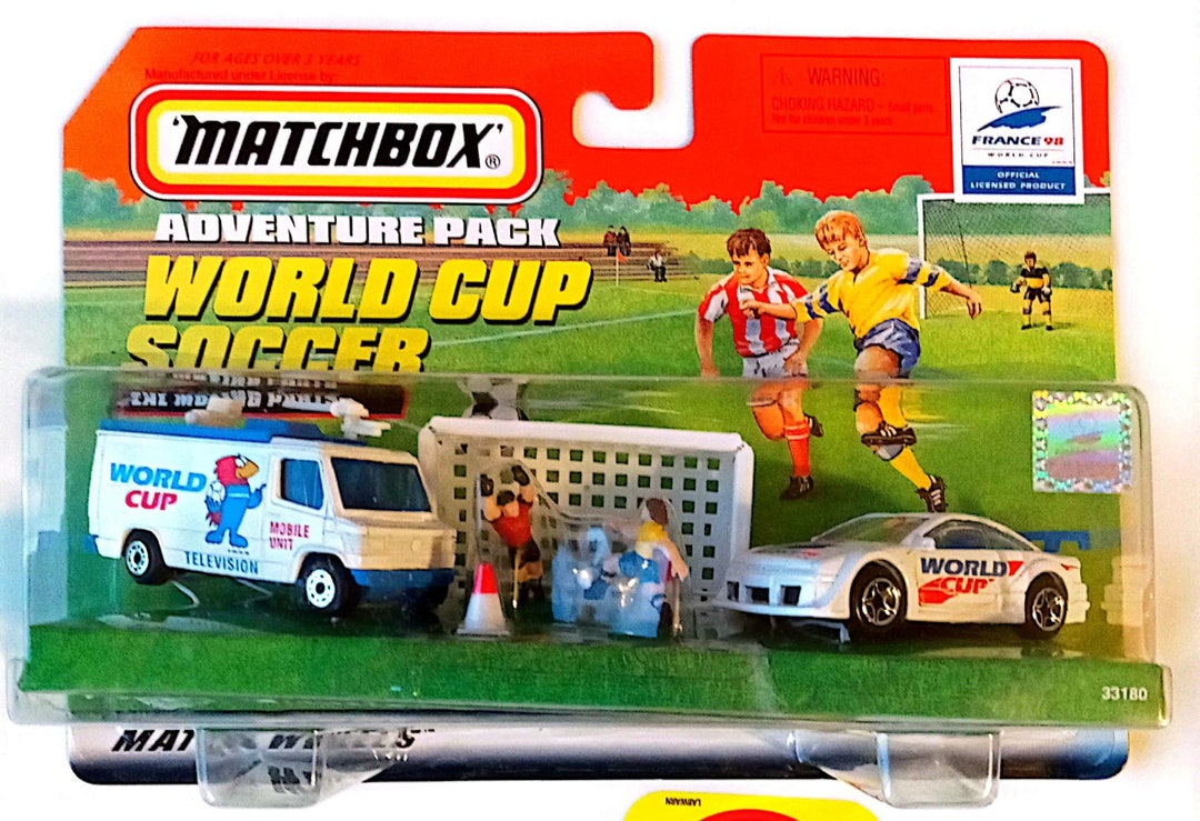 Matchbox Adventure Pack World Cup Soccer France 1998 W/ Camera Van ...