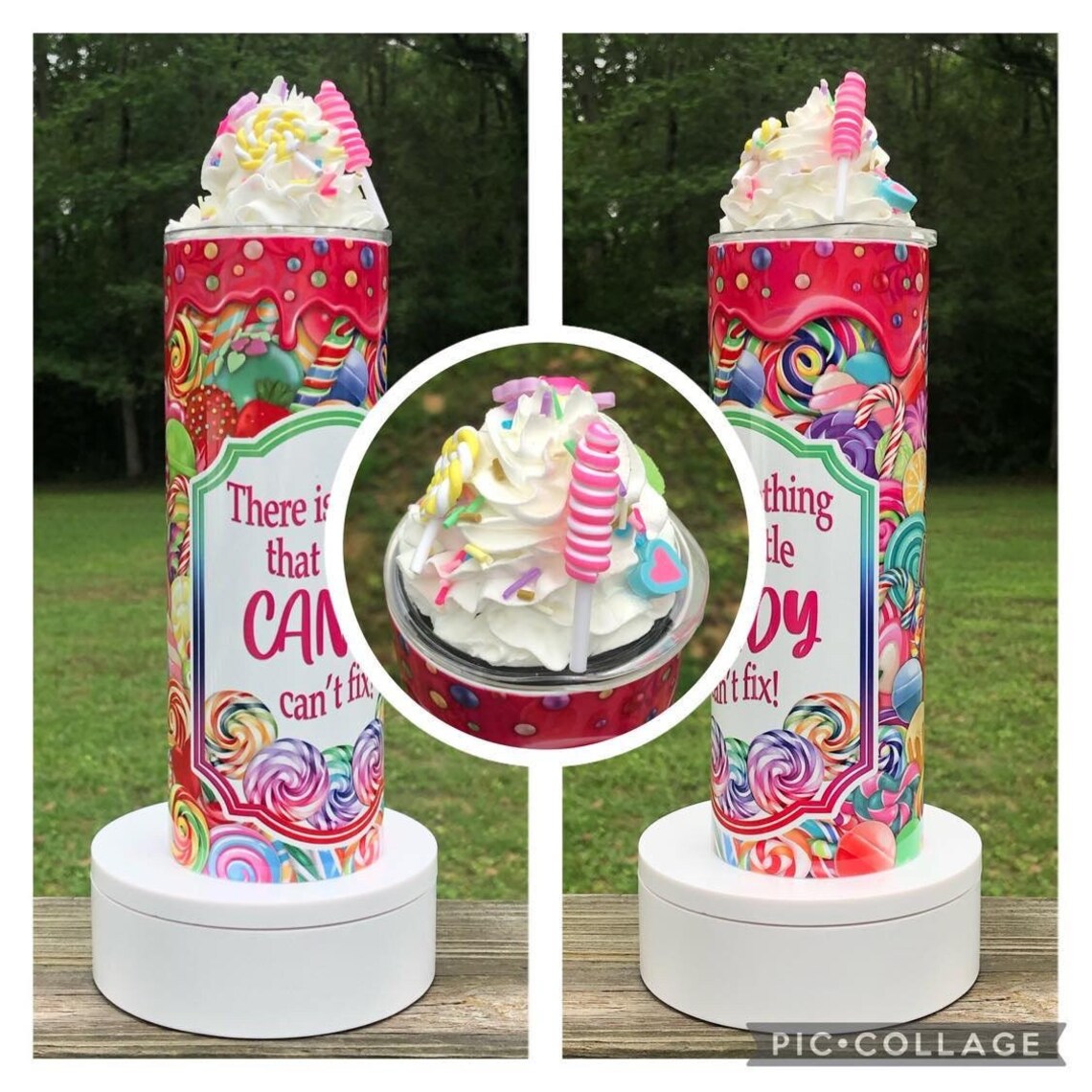 There's Nothing That a Little Candy Can't Fix Tumbler With Optional 3D ...