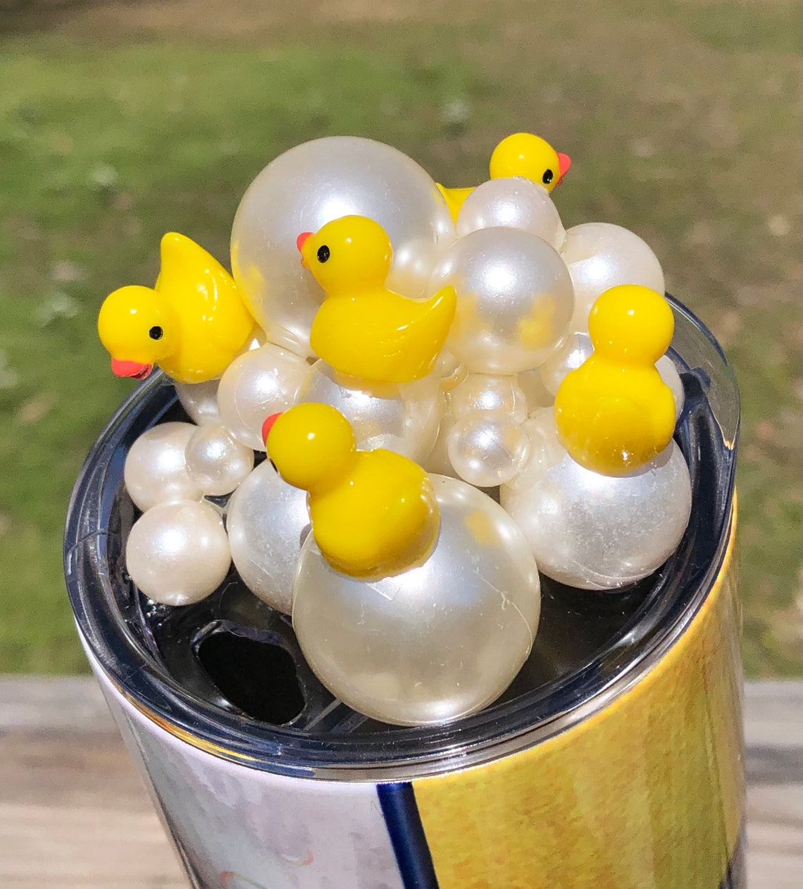 Rubber Duck in Bubbles Sublimated Tumbler With Optional 3D Topper - Etsy