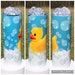 Rubber Duck in Bubbles Sublimated Tumbler With Optional 3D Topper - Etsy