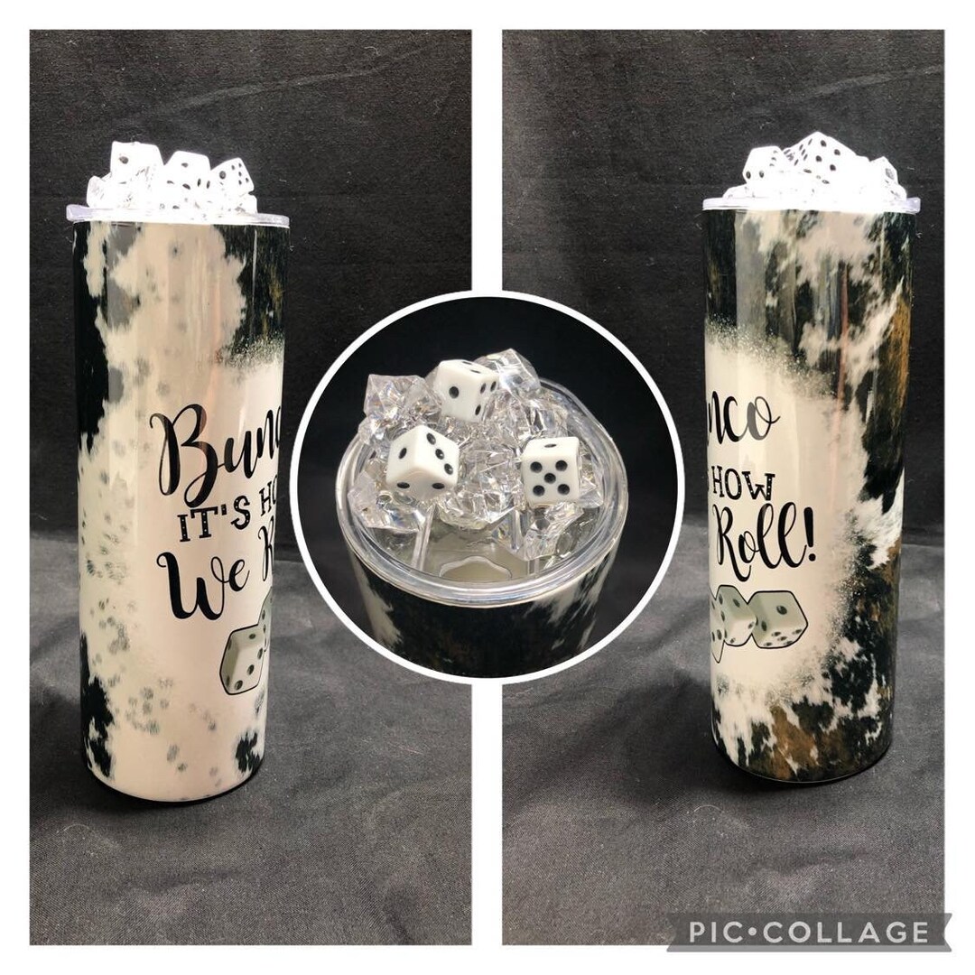 Bunco It's How We Roll Cowhide Dice Game Sublimated - Etsy