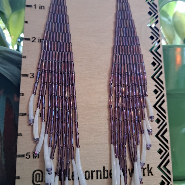 Bugle Bead Earrings - Etsy