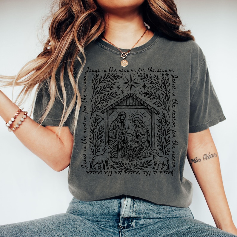 Christian Christmas Shirt, Jesus Christmas Shirt, Nativity Shirt ...