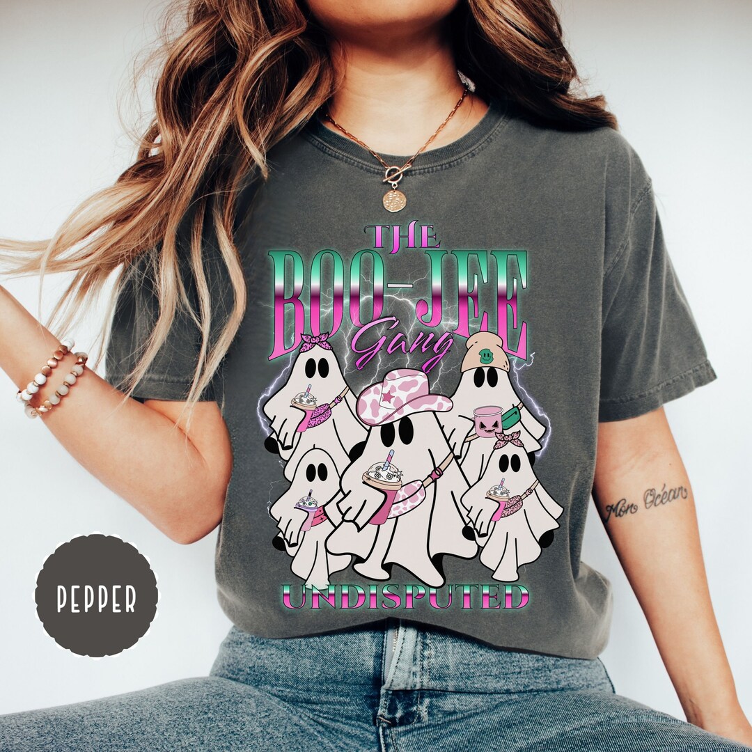 Funny Halloween Ghost Shirt, Boo Jee Ghost Shirt, Bootleg Rap Tee, Cute ...