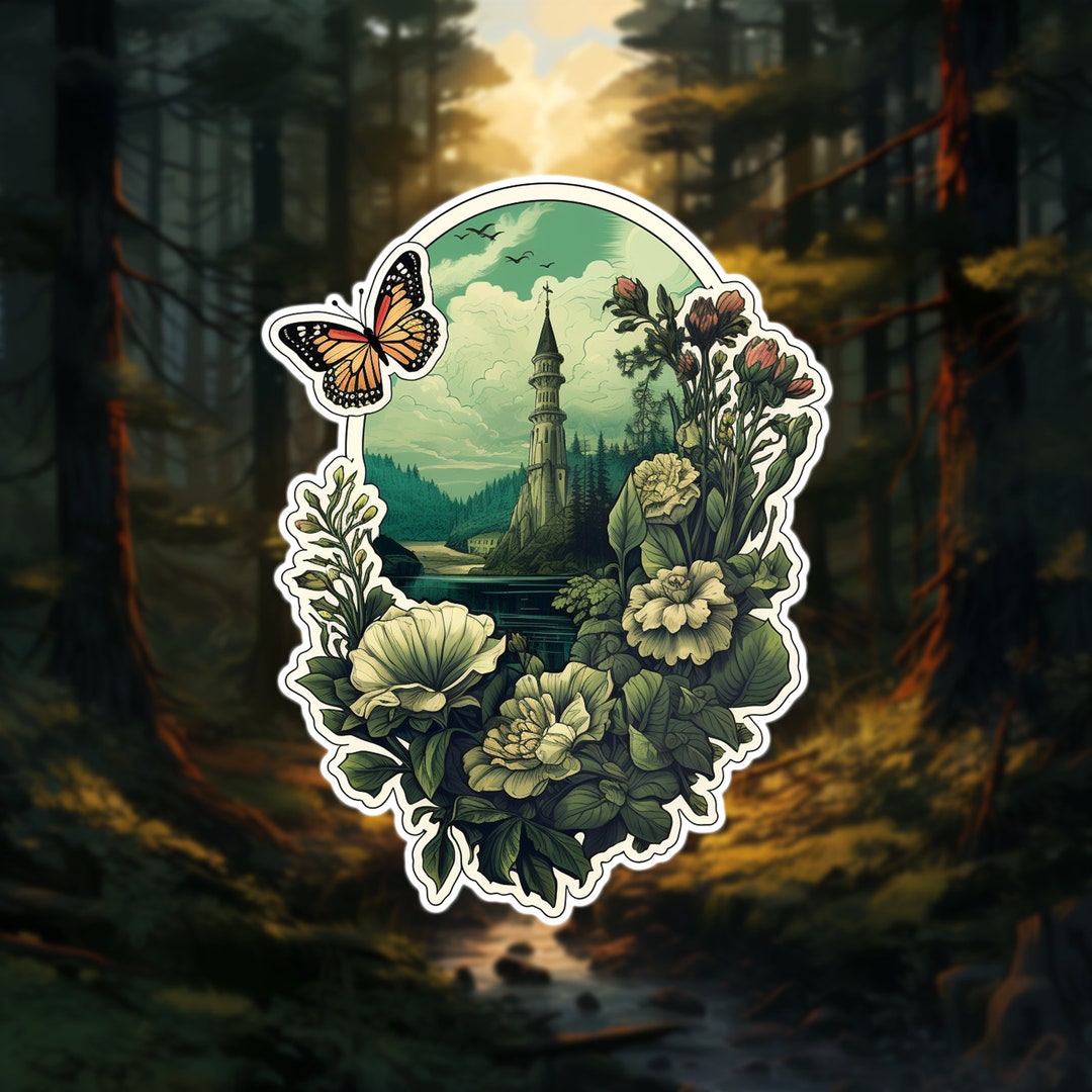 Mythical Nature Sticker Cottagecore Kiss-cut Vinyl Decals - Etsy