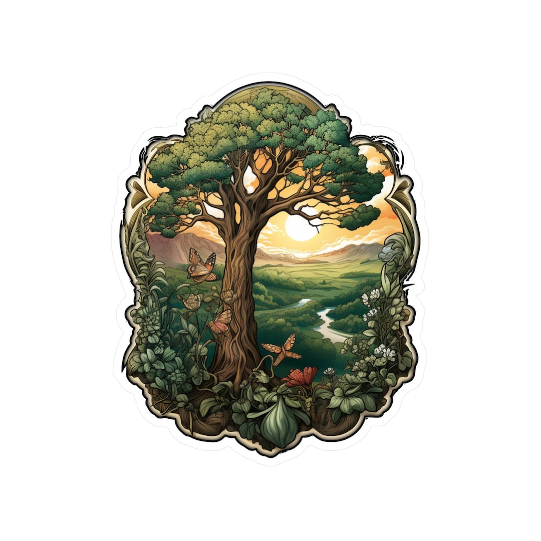 Mythical Nature Sticker Cottagecore Kiss-cut Vinyl Decals - Etsy
