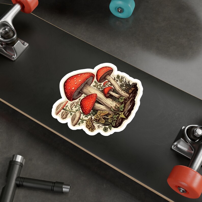 Mushroom Sticker Cottagecore Nature Kiss-cut Vinyl Decals - Etsy