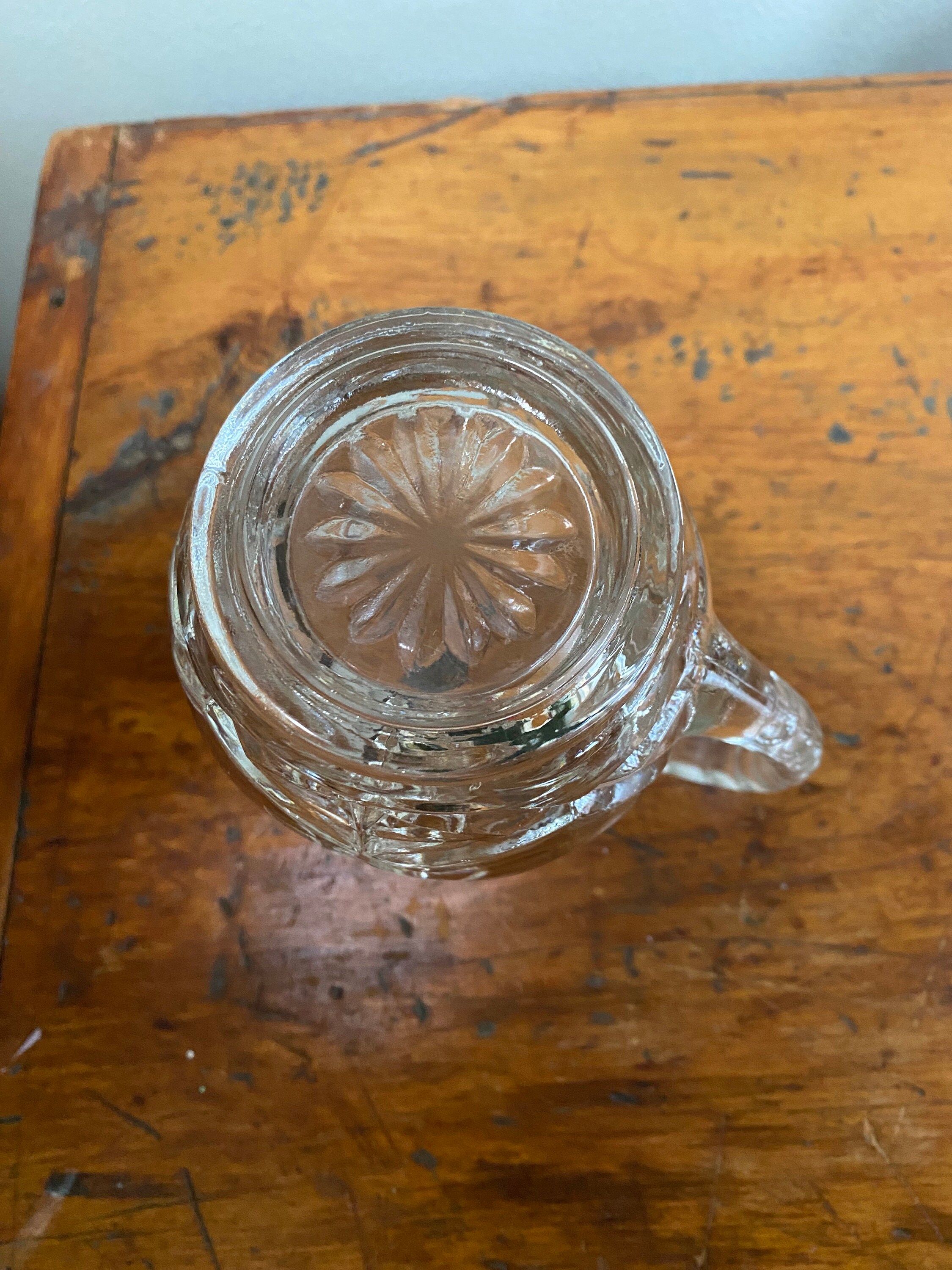 Vintage Glass Small Pitcher - Etsy