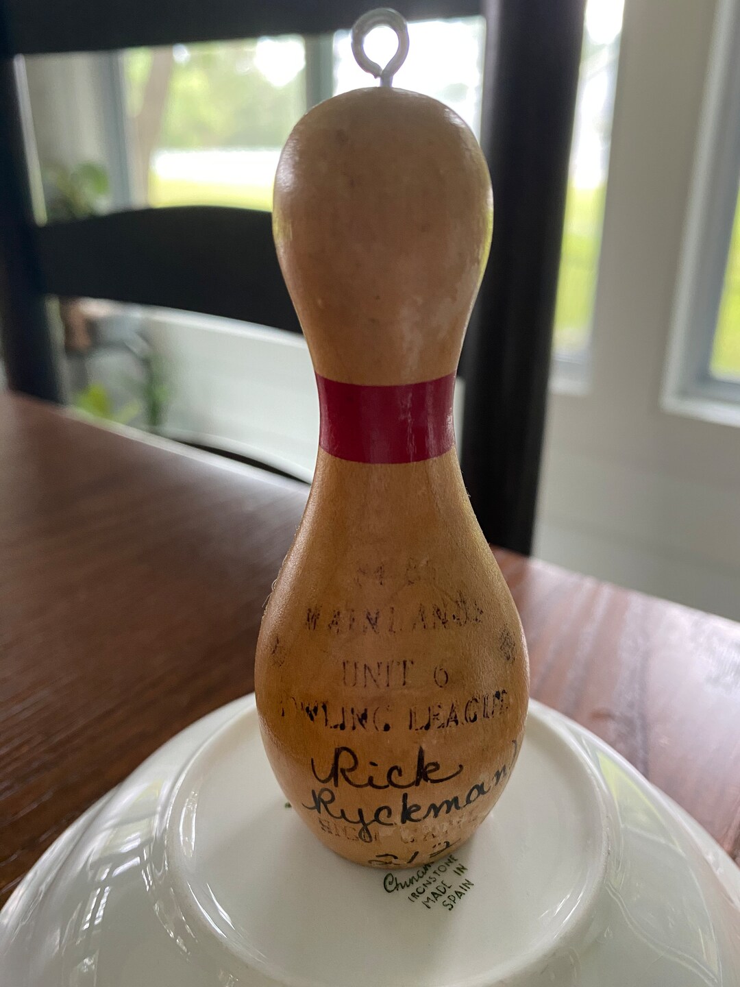 Vintage Mini Bowling Pin Ornament - Etsy