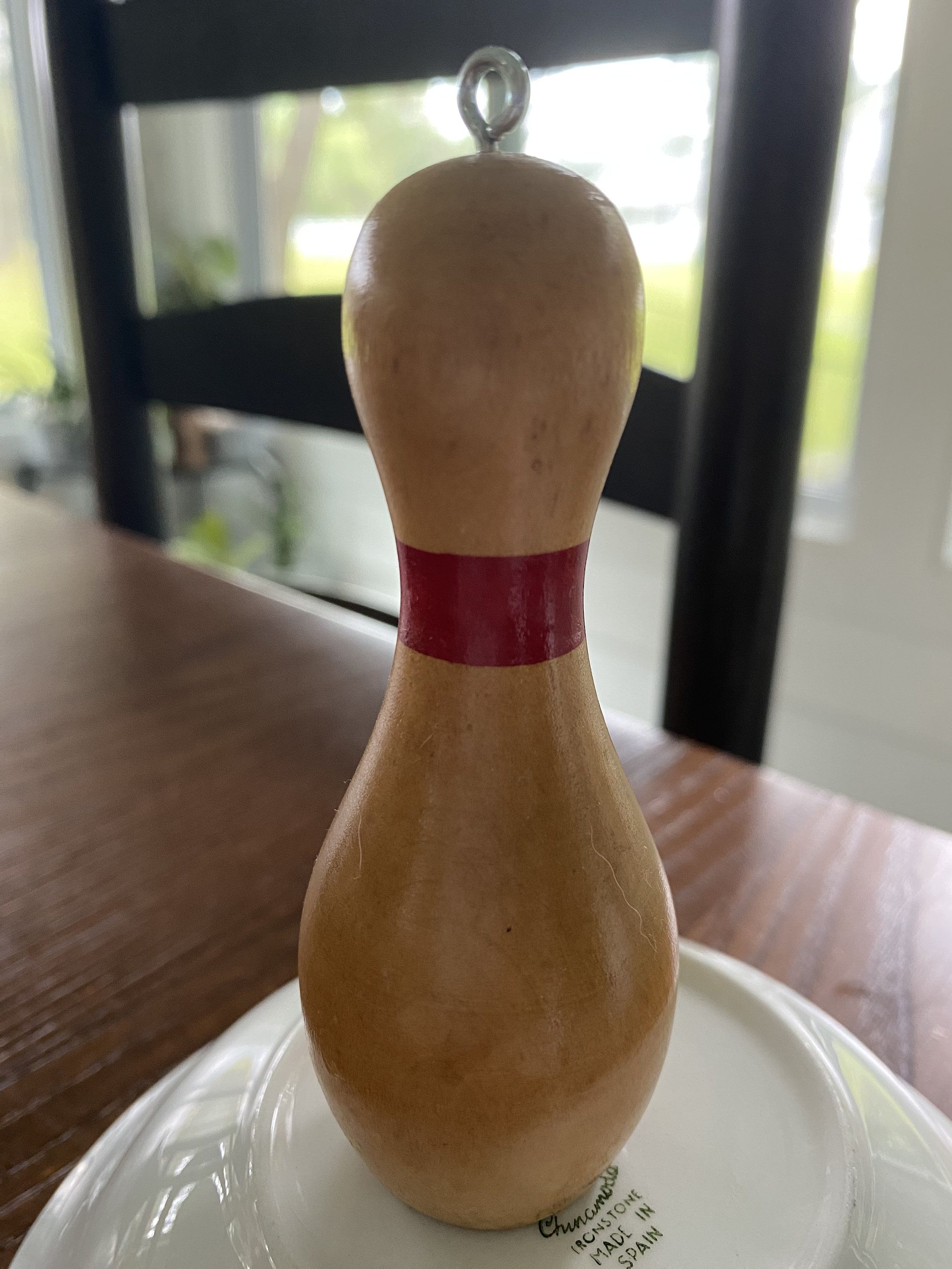 Vintage Mini Bowling Pin Ornament - Etsy