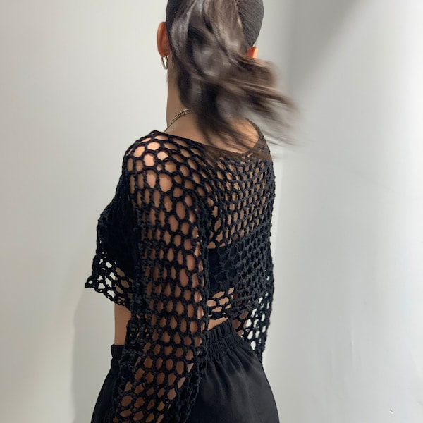 Crochet Mesh Top - Etsy