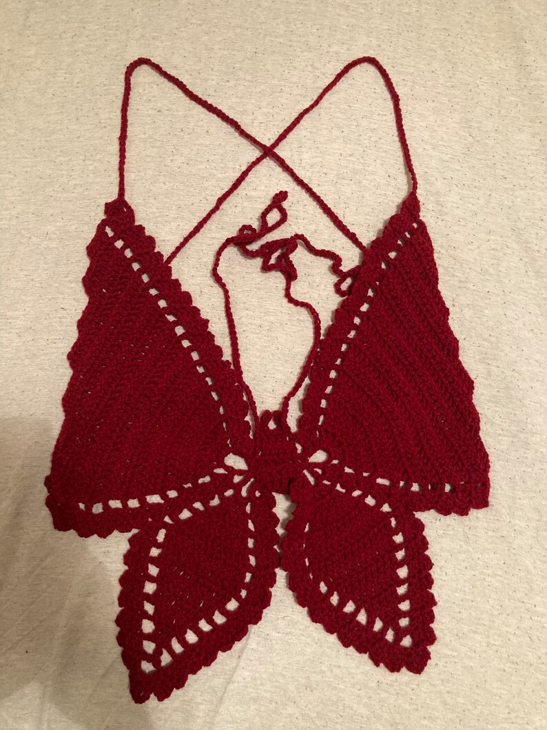 Crochet Butterfly Top - Crochet Top - Butterfly - Etsy