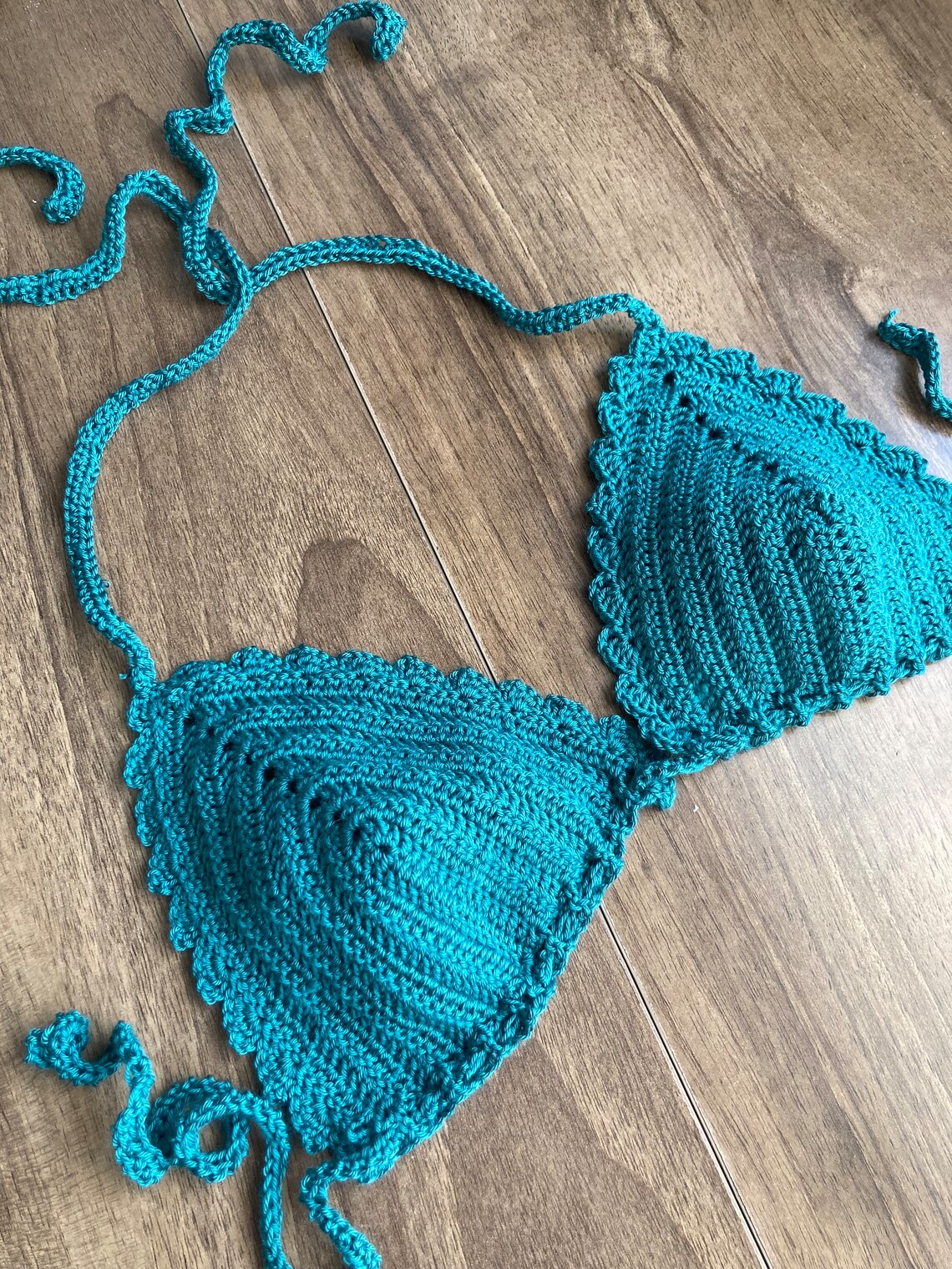 Fully Handmade Green Crochet-bikini-low Cut Underwear for Her for ...