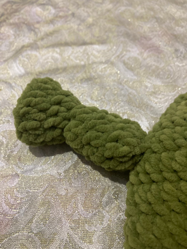 Crochet Shrek Hat - Crochet Shrek Beret - Velvet Yarn Hat - Etsy Canada